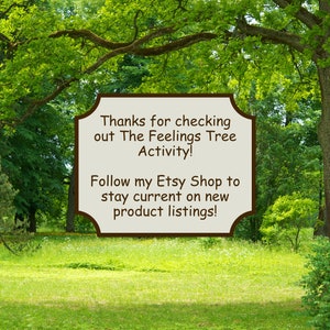 Printable Feelings Tree Activity for Children, Printable CBT Activity ...