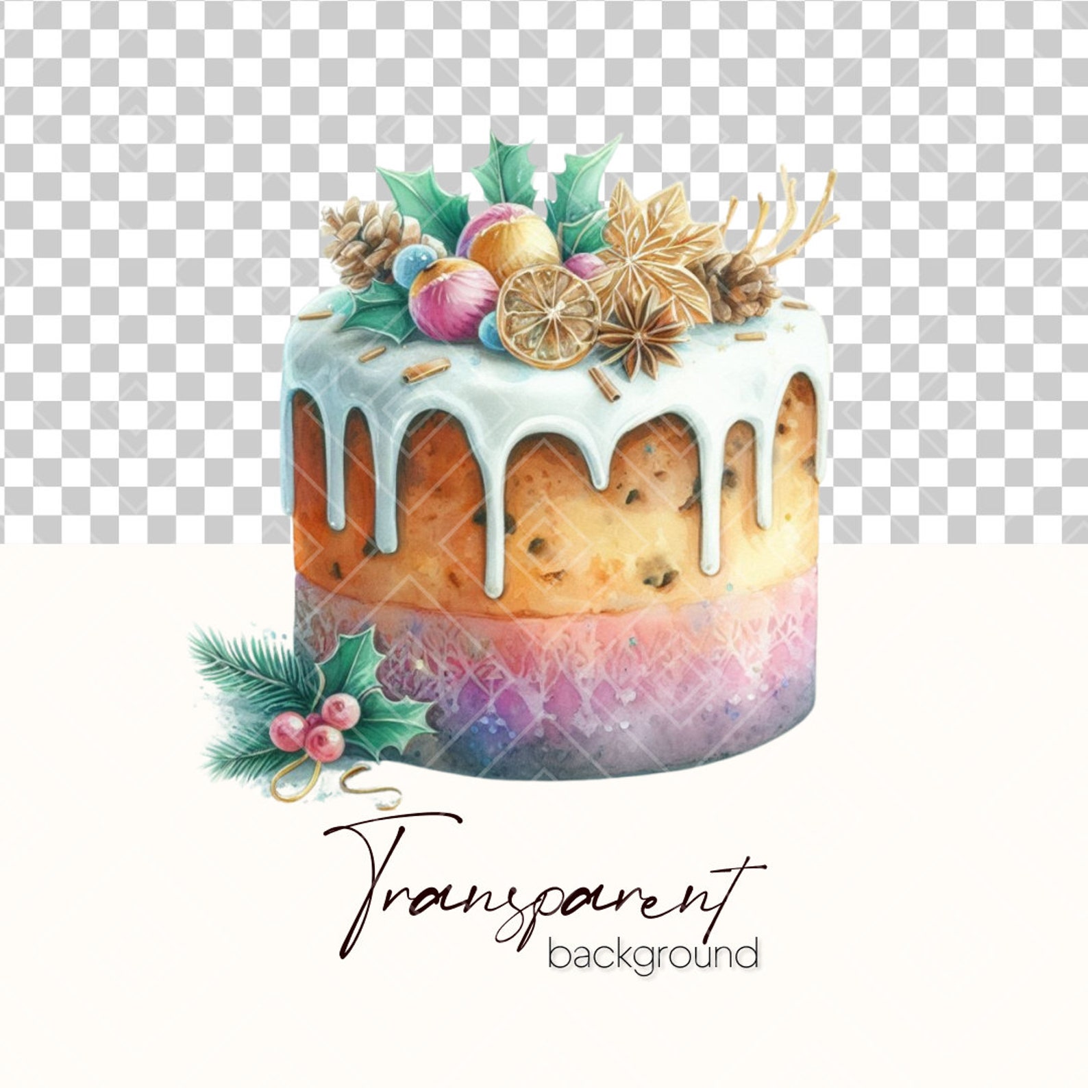 Christmas Candy Clipart, Watercolor Christmas Sweets, Candy Cane PNG ...