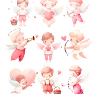 Sweet Cupid Clipart, Baby Angel Cupid PNG, Cute Cupid Clipart ...