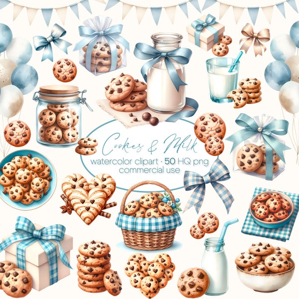 Cookies Clipart - Etsy