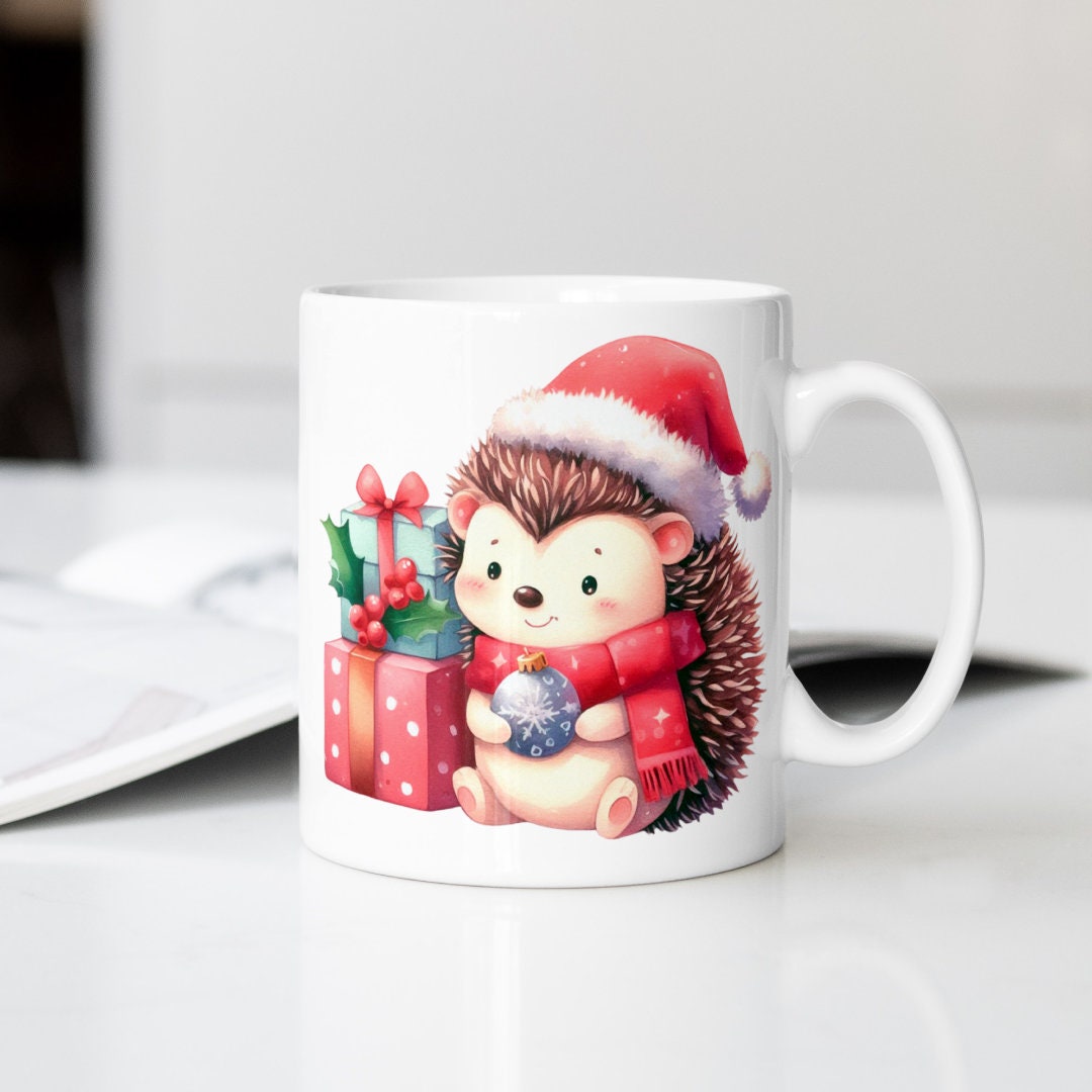 Christmas Animals Watercolor Clipart Bundle, Cute Watercolor Christmas ...