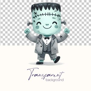 Cute Halloween Watercolor Clipart Bundle, Pumpkin Clipart, Halloween ...