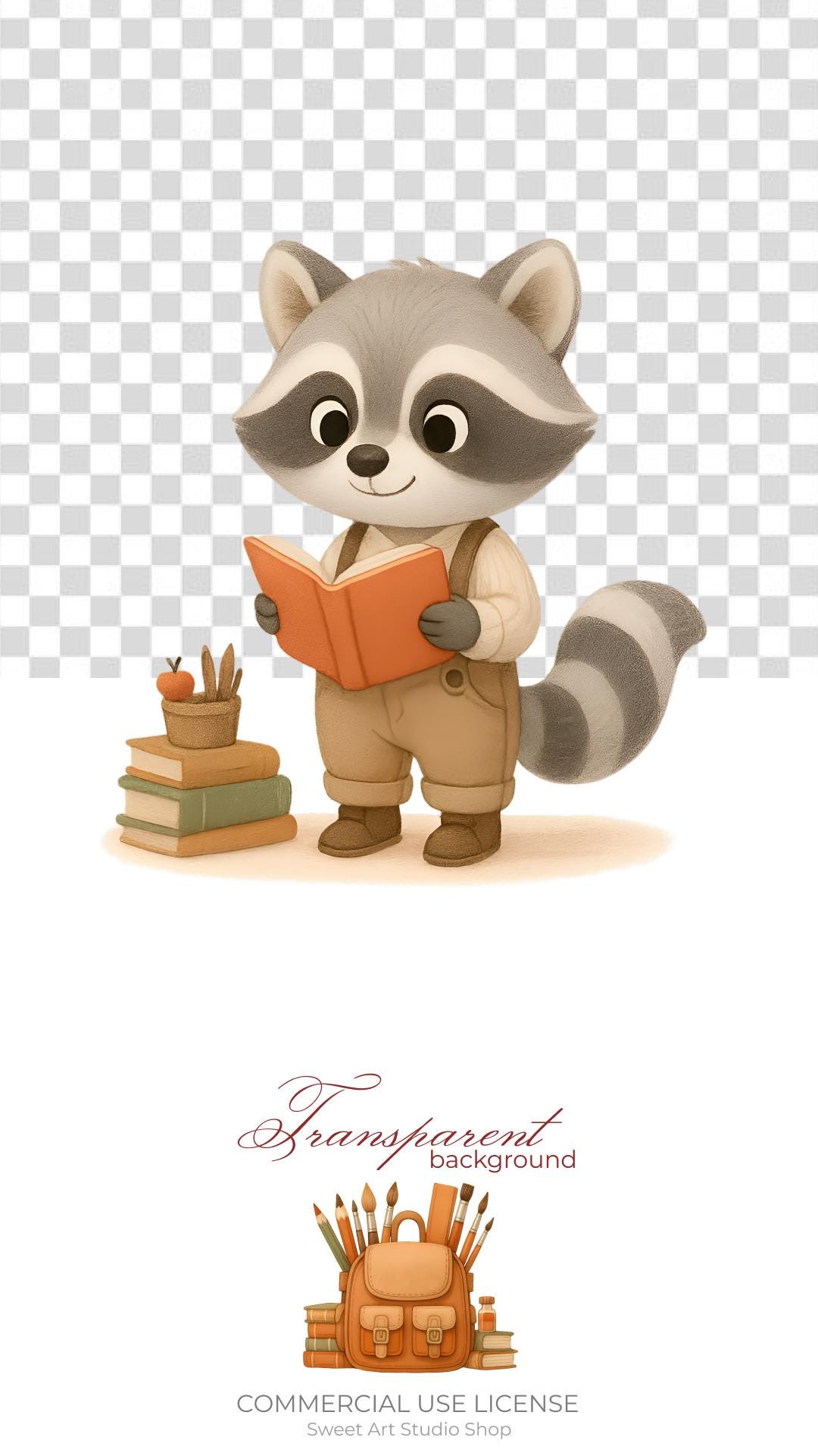 Back to School Clipart, School Animals PNG, Cute Student Animals ...
