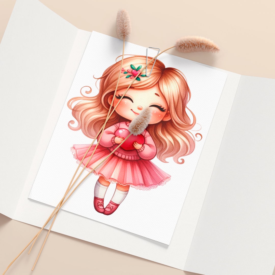 Watercolor Valentines Day Clipart, Sweet Valentine Clipart Bundle ...