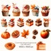 Watercolor Fall Sweets Clipart: Autumn Baking Illustrations (digital ...