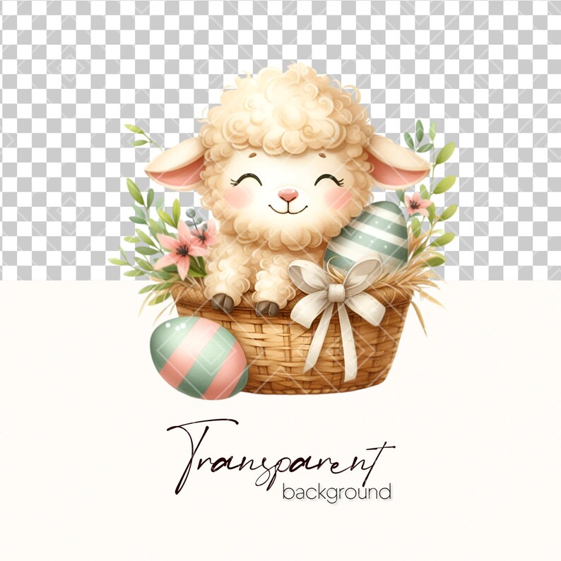 Watercolor Easter Clipart Bundle, Spring Clipart, Easter Bunny, Easter ...