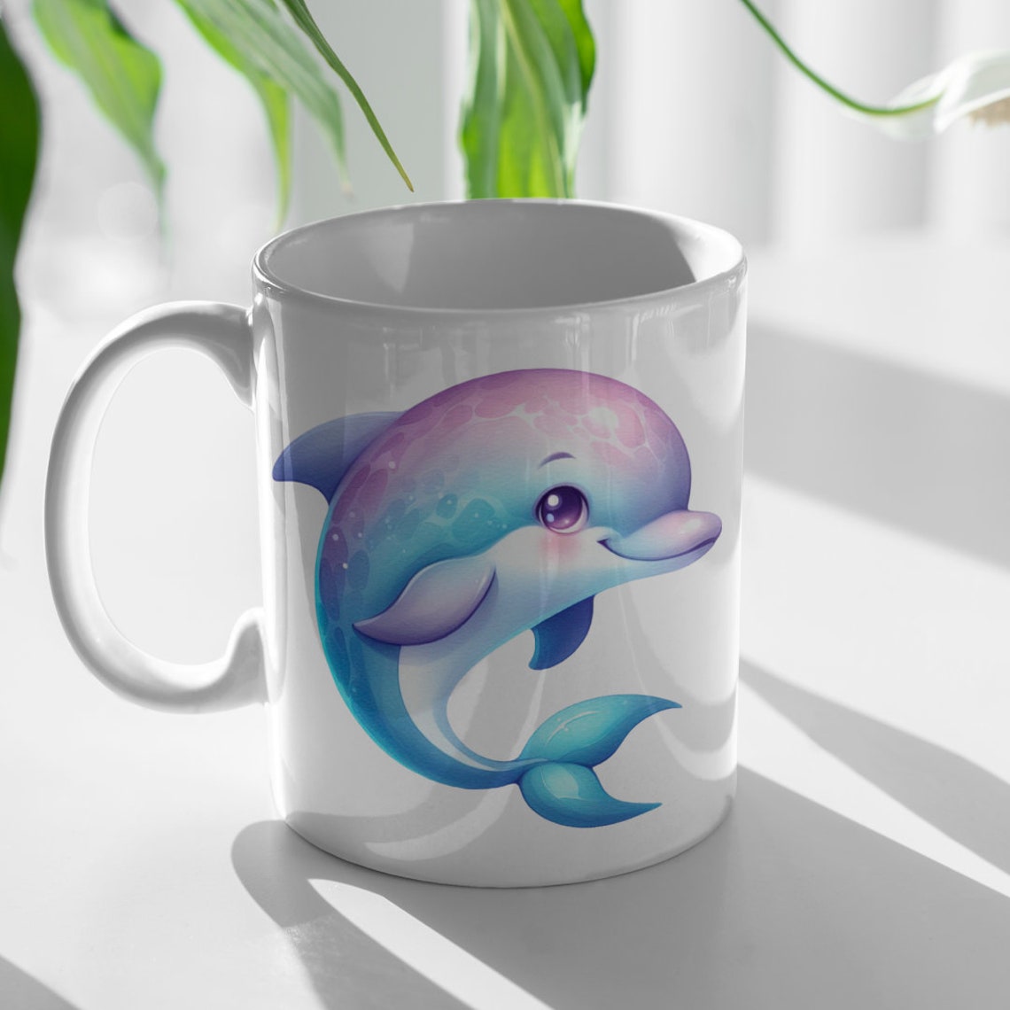 Undersea Watercolor Clipart Bundle, Cute Ocean Animals PNG, Baby Shower ...