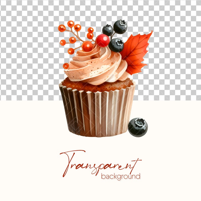 Watercolor Fall Sweets Clipart: Autumn Baking Illustrations (digital ...