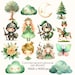 Neutral Dragon Watercolor Clipart, Fairy Tale Clipart, Cute Dragon PNG ...
