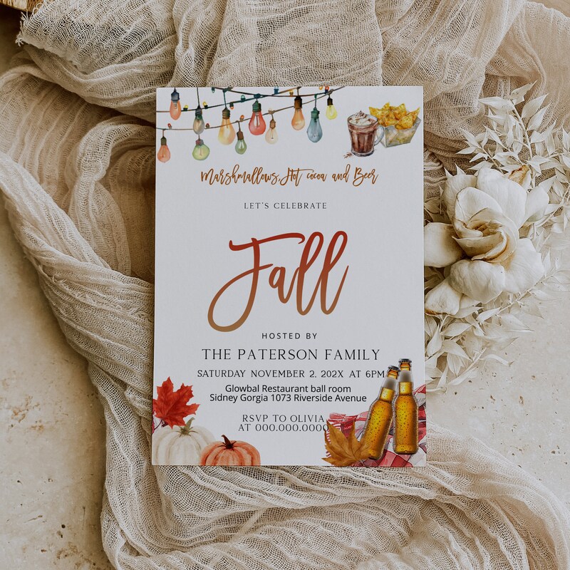 Fall Invitations - Etsy