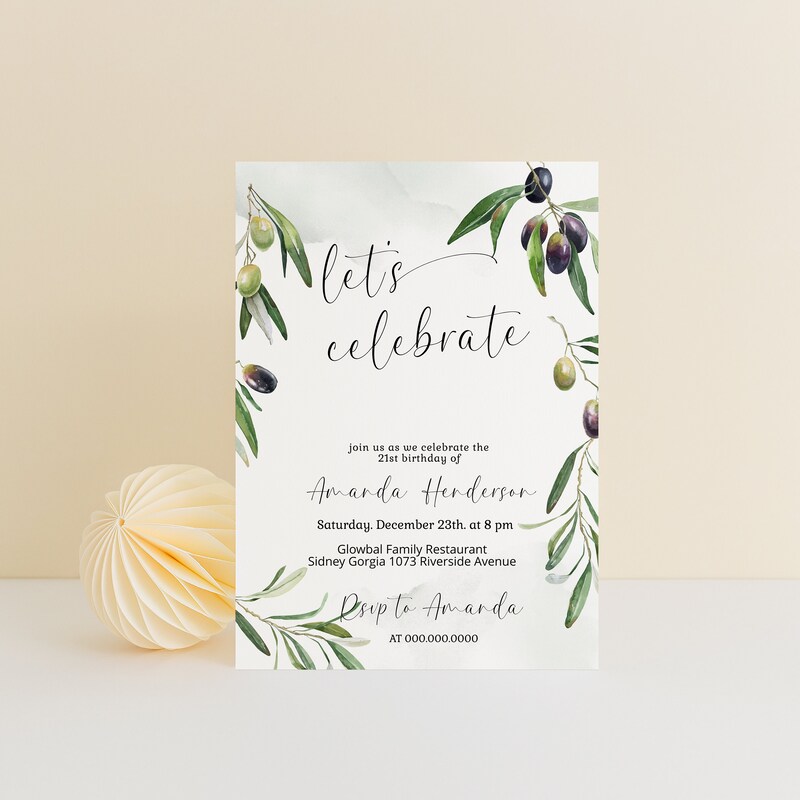Branch Invitation - Etsy