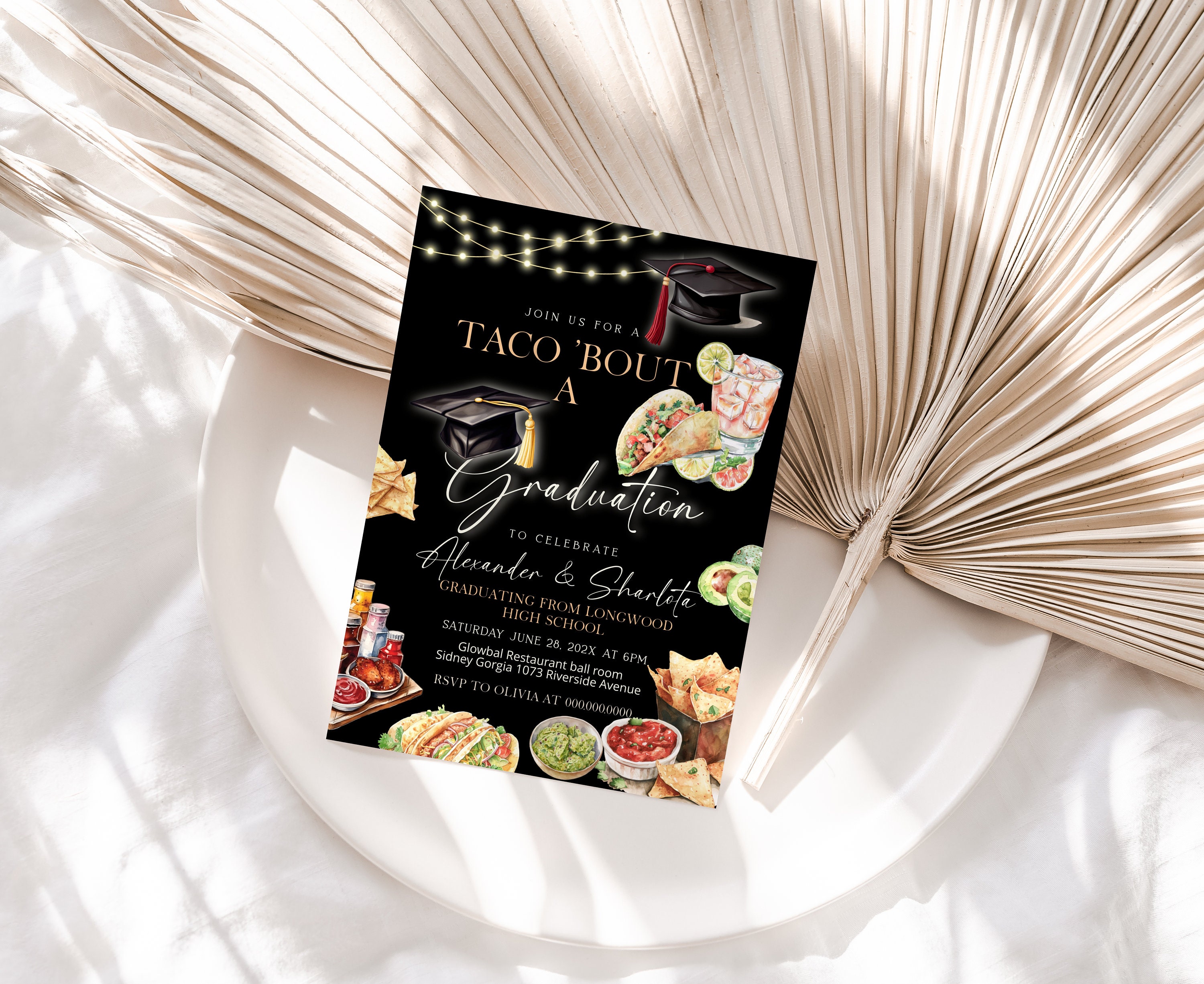 Mexican Graduation Fiesta Invite, Taco Bout a Graduation Invitation ...