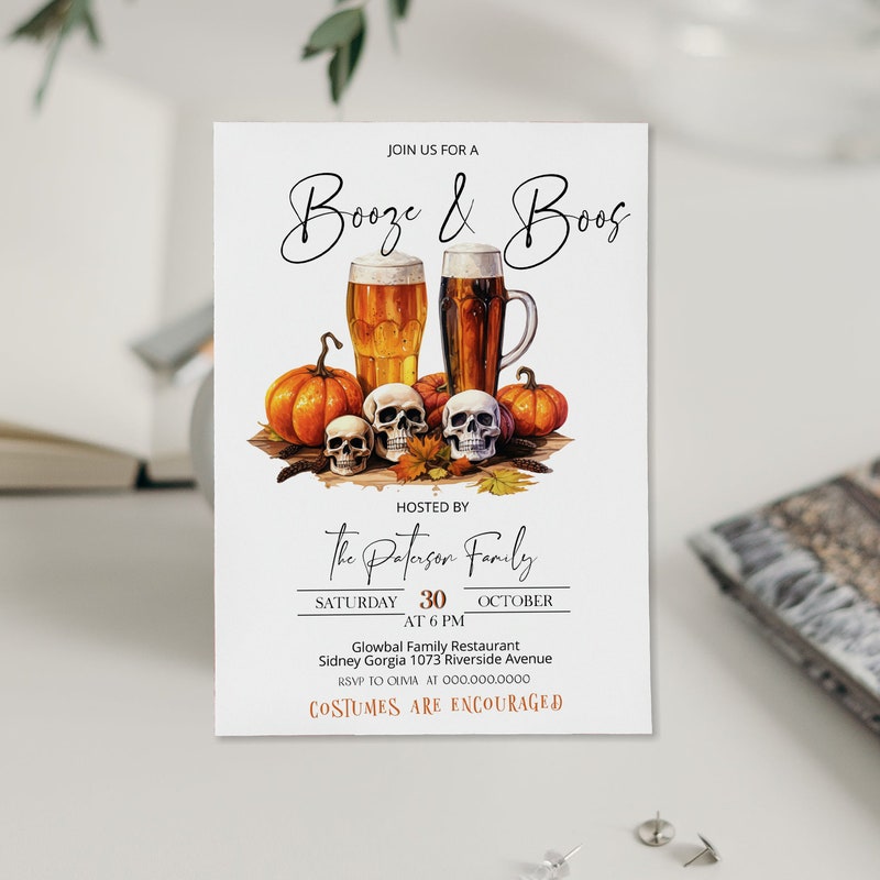Boos and Booze Party - Etsy