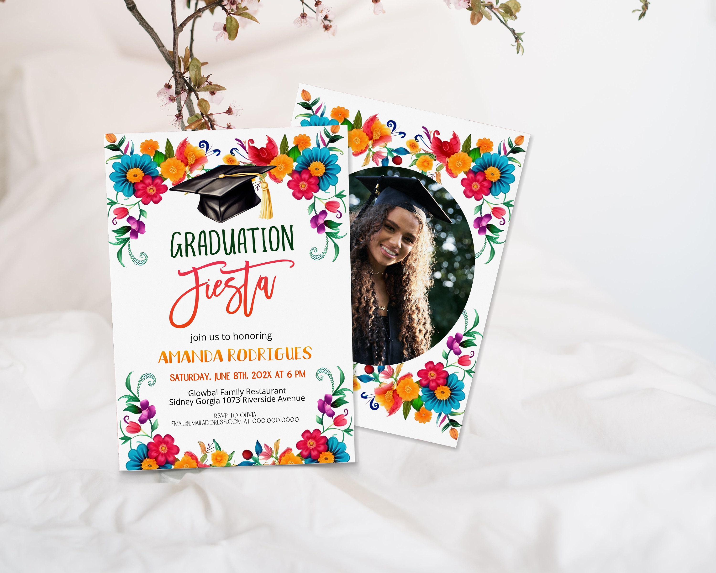 Graduation Fiesta Invitation, Graduation Mexican Party Invitation ...