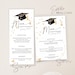 Graduation Dinner Menu, Grad Party Menu, Dinner Menu Template ...