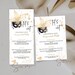Masquerade Menu Card Template, Editable White Gold Masquerade Menu Card ...