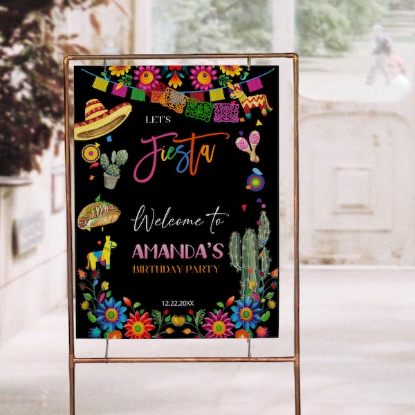 Masquerade Birthday Welcome Poster, Birthday Welcome Sign Template ...