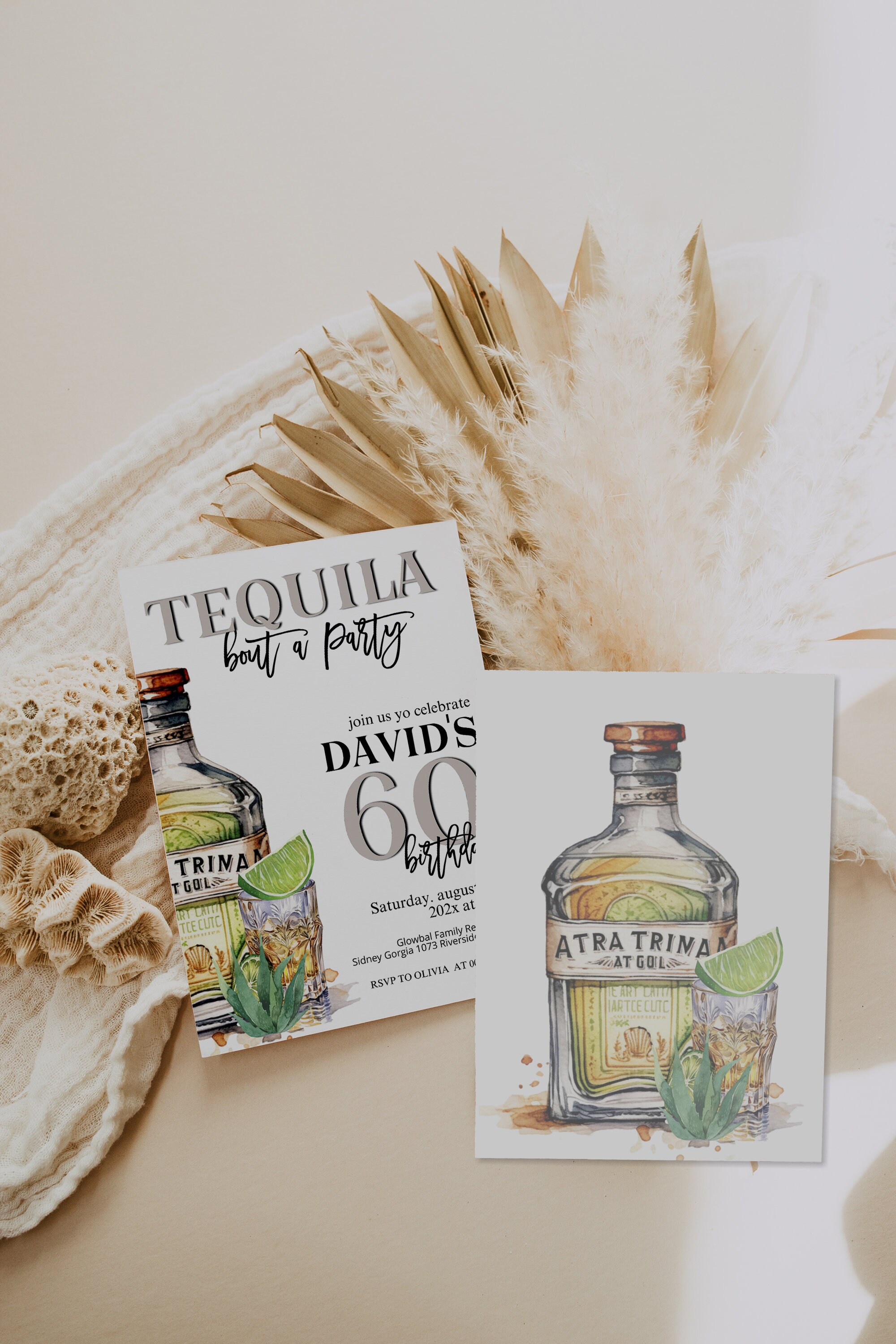 Tequila Birthday Invite, Fiesta Birthday Invitation, Tequila Party ...