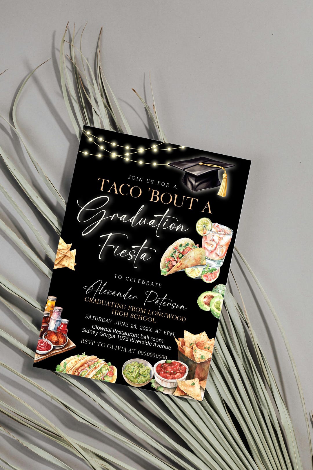 Taco Bout a Graduation Fiesta Invitation Template, Grad Party Invite ...