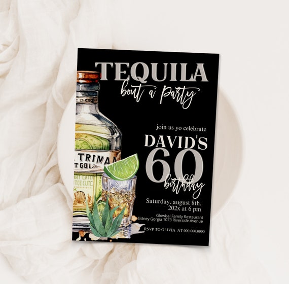 Tequila Bottle Invitation