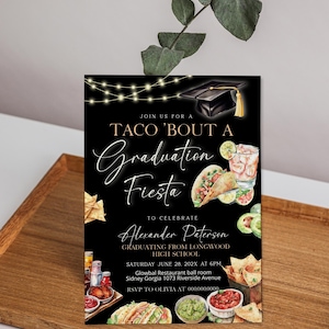 Taco Bout a Graduation Fiesta Invitation Template, Grad Party Invite ...