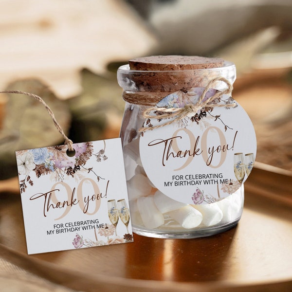 90th Birthday Labels - Etsy