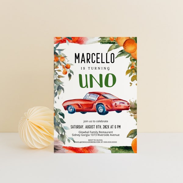 Uno Invitation - Etsy