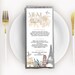 Adventure Menu Card Template, Travel Theme Menu, World Map Menu ...
