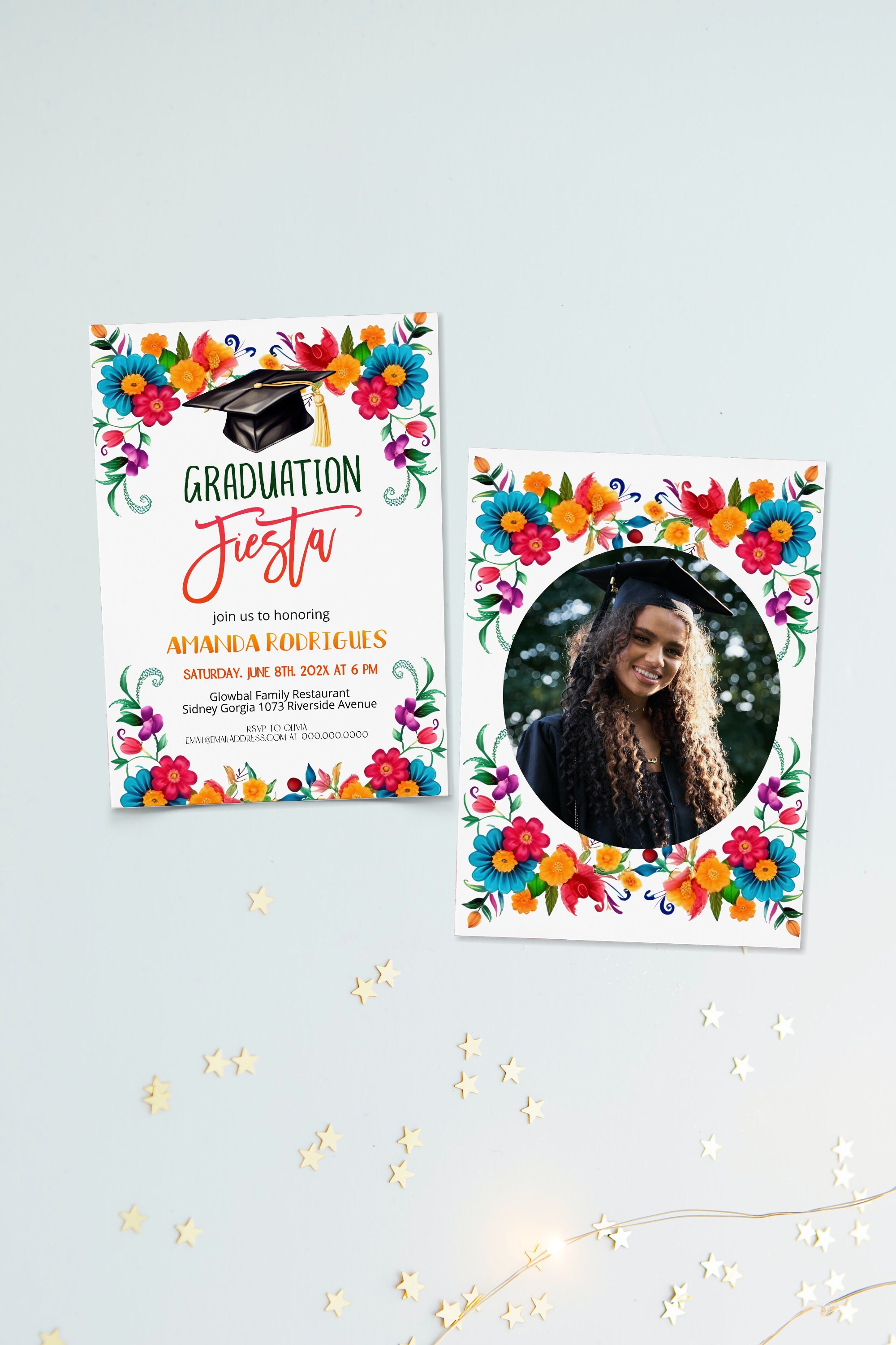 Graduation Fiesta Invitation, Graduation Mexican Party Invitation ...