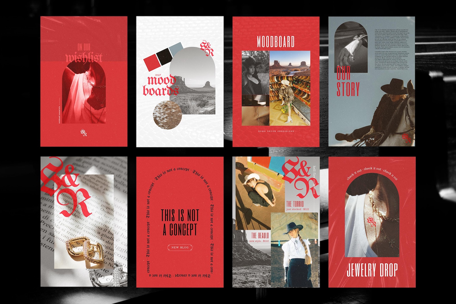 Western Gothic Template, Canva Templates for Business Owners, Personal ...