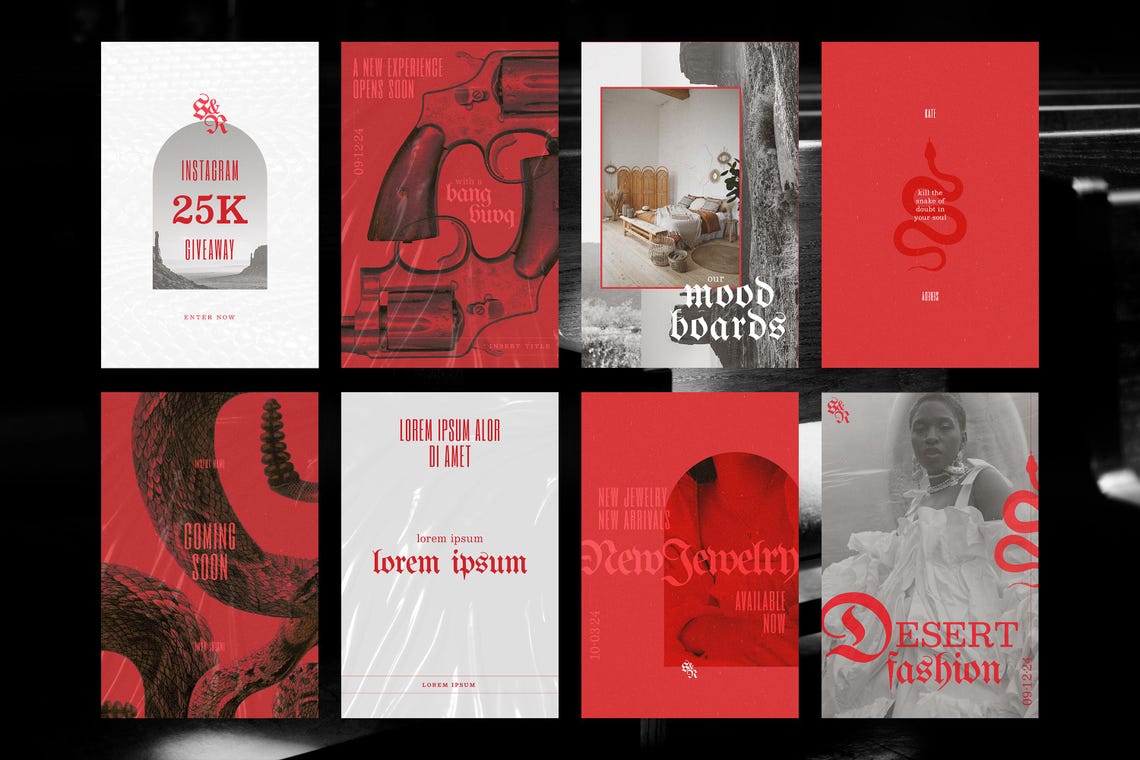 Western Gothic Template, Canva Templates for Business Owners, Personal ...