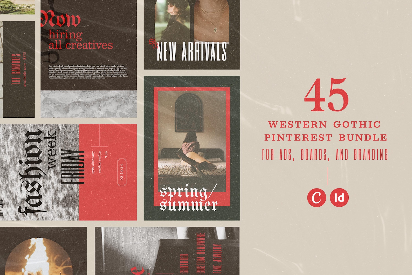 Western Gothic Template, Canva Templates for Business Owners, Personal ...