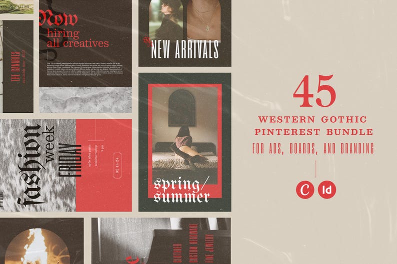 Western Gothic Template, Canva Templates for Business Owners, Personal ...