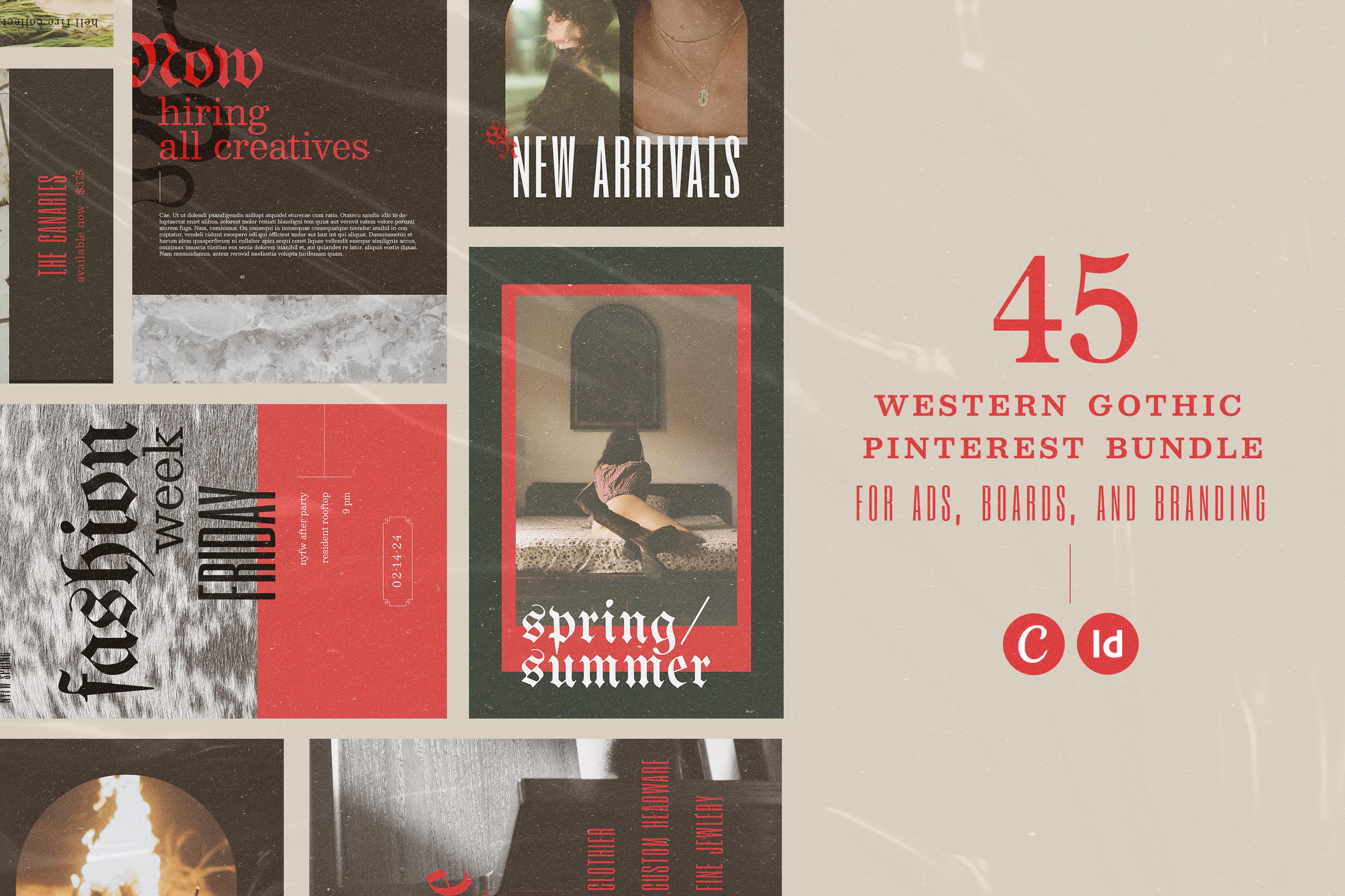 Western Gothic Template, Canva Templates for Business Owners, Personal ...