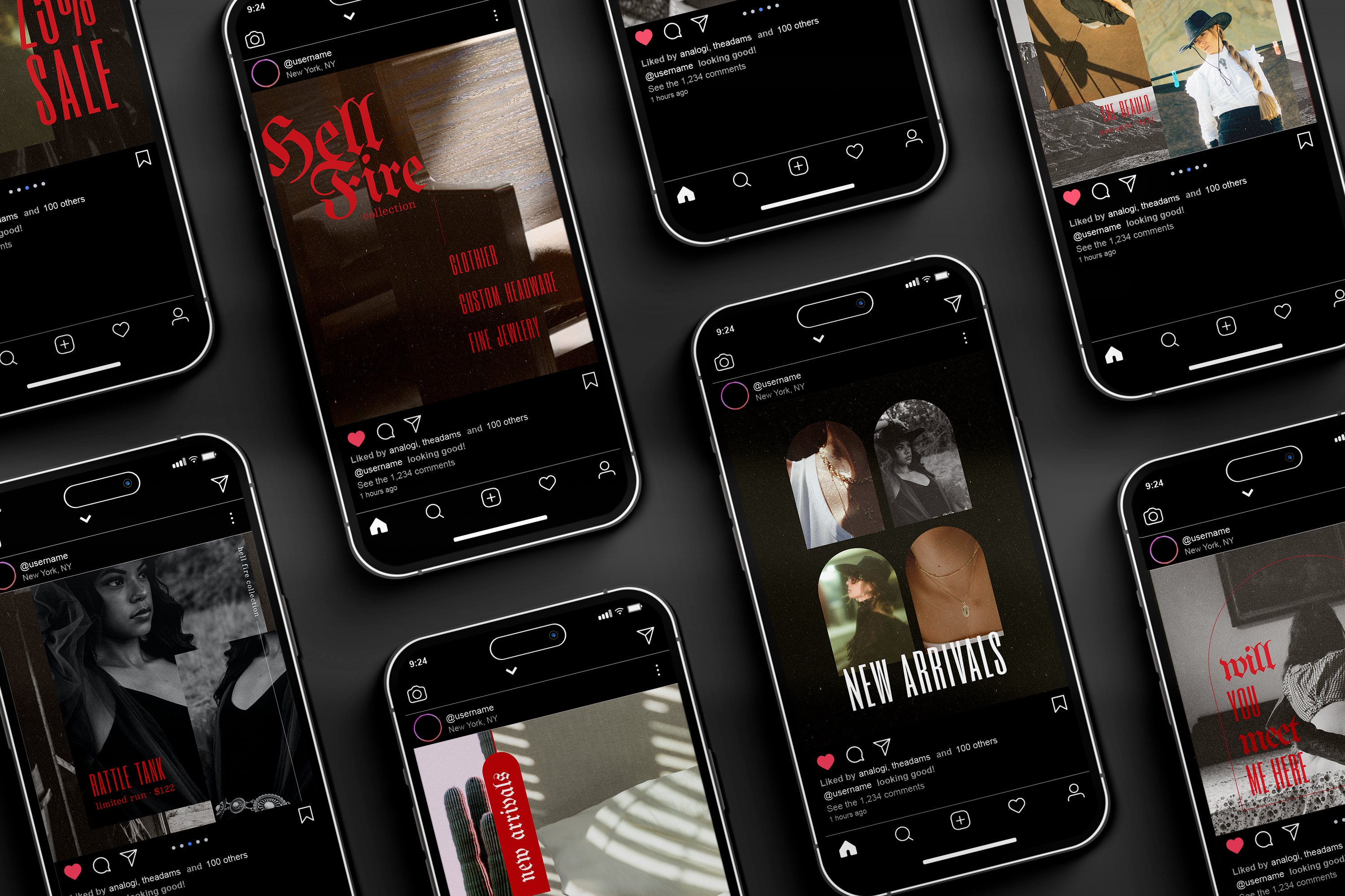 Western Gothic Template, Canva Templates for Business Owners, Personal ...