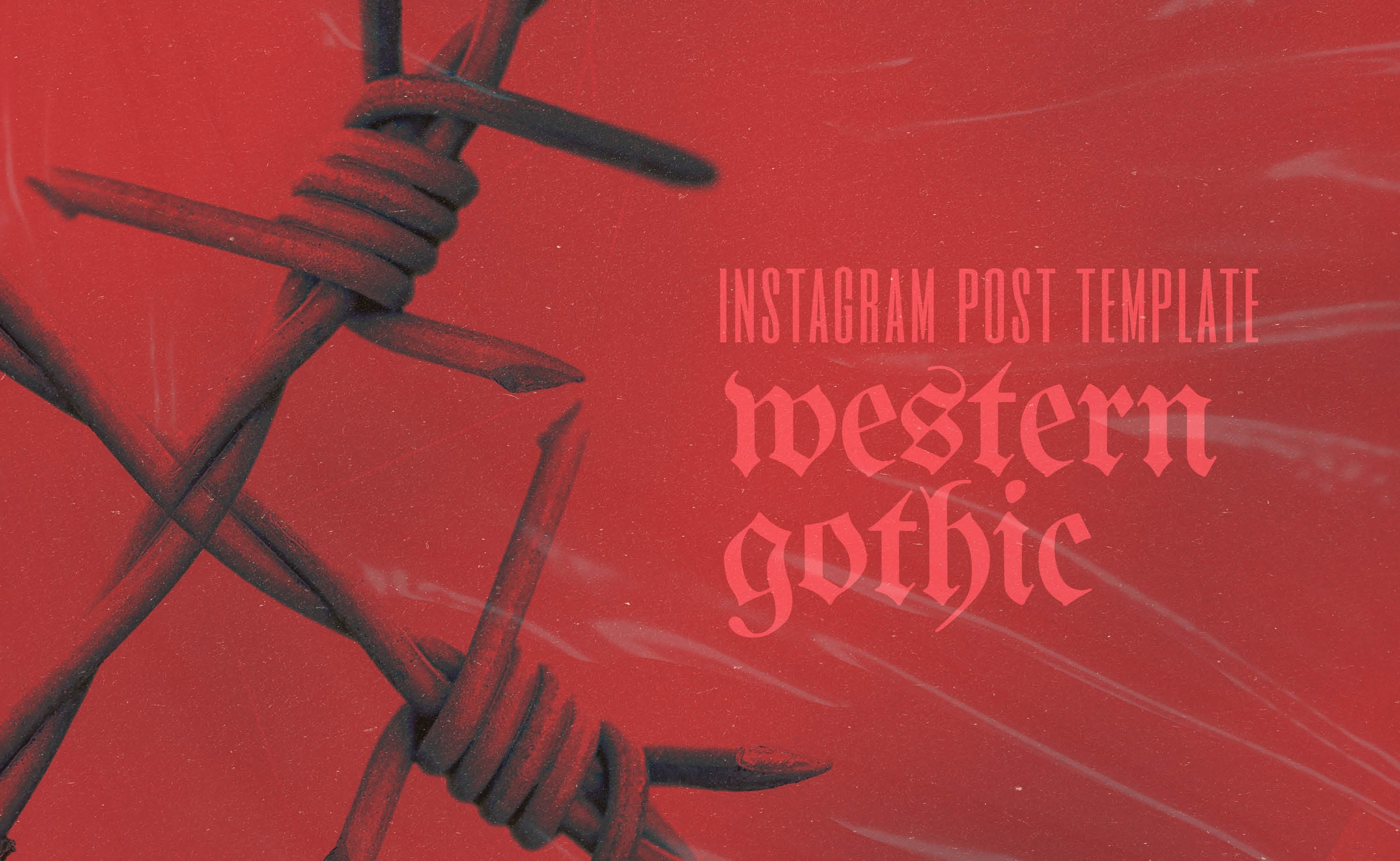 Western Gothic Template, Canva Templates for Business Owners, Gothic ...