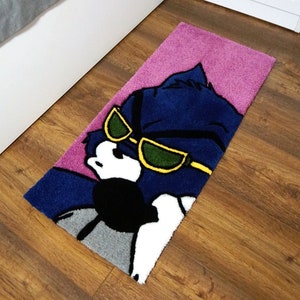 Tom Cat Rug Custom Acrylic Cotton Rug - Etsy