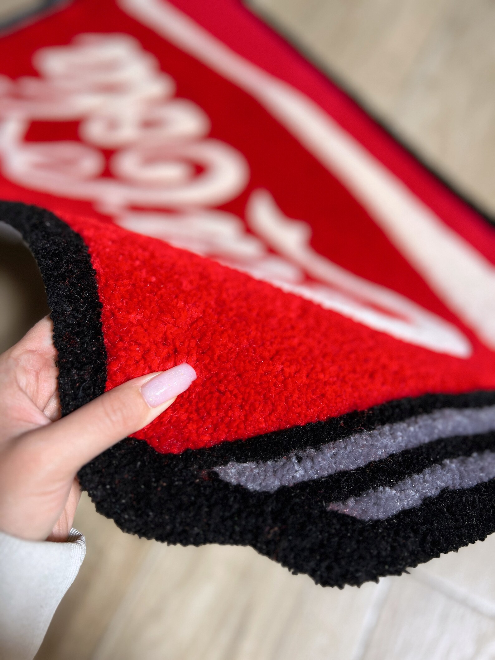 Coca Cola Rug Handmade Rug in Acrylic & Cotton - Etsy