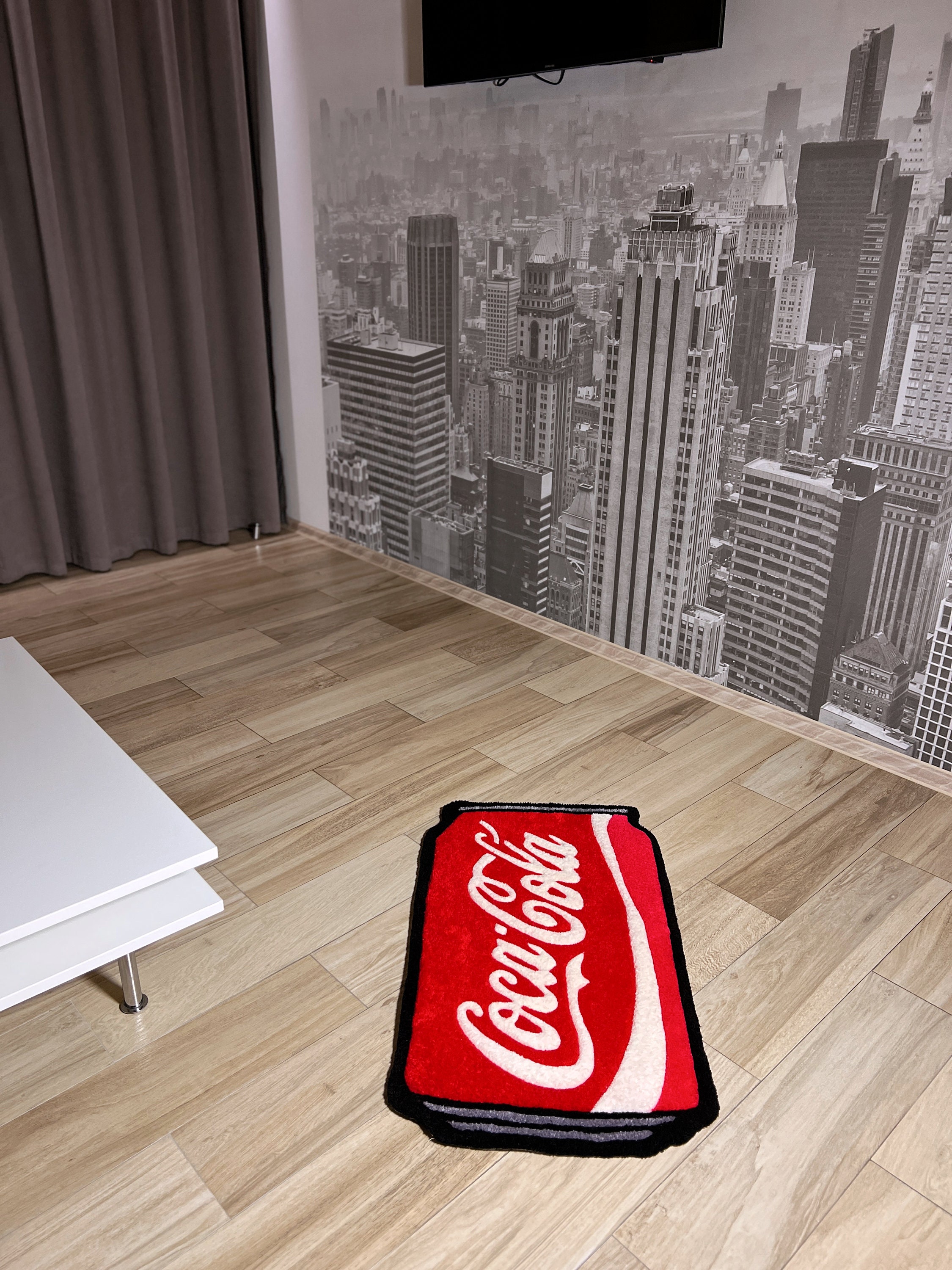 Coca Cola Rug Handmade Rug in Acrylic & Cotton - Etsy