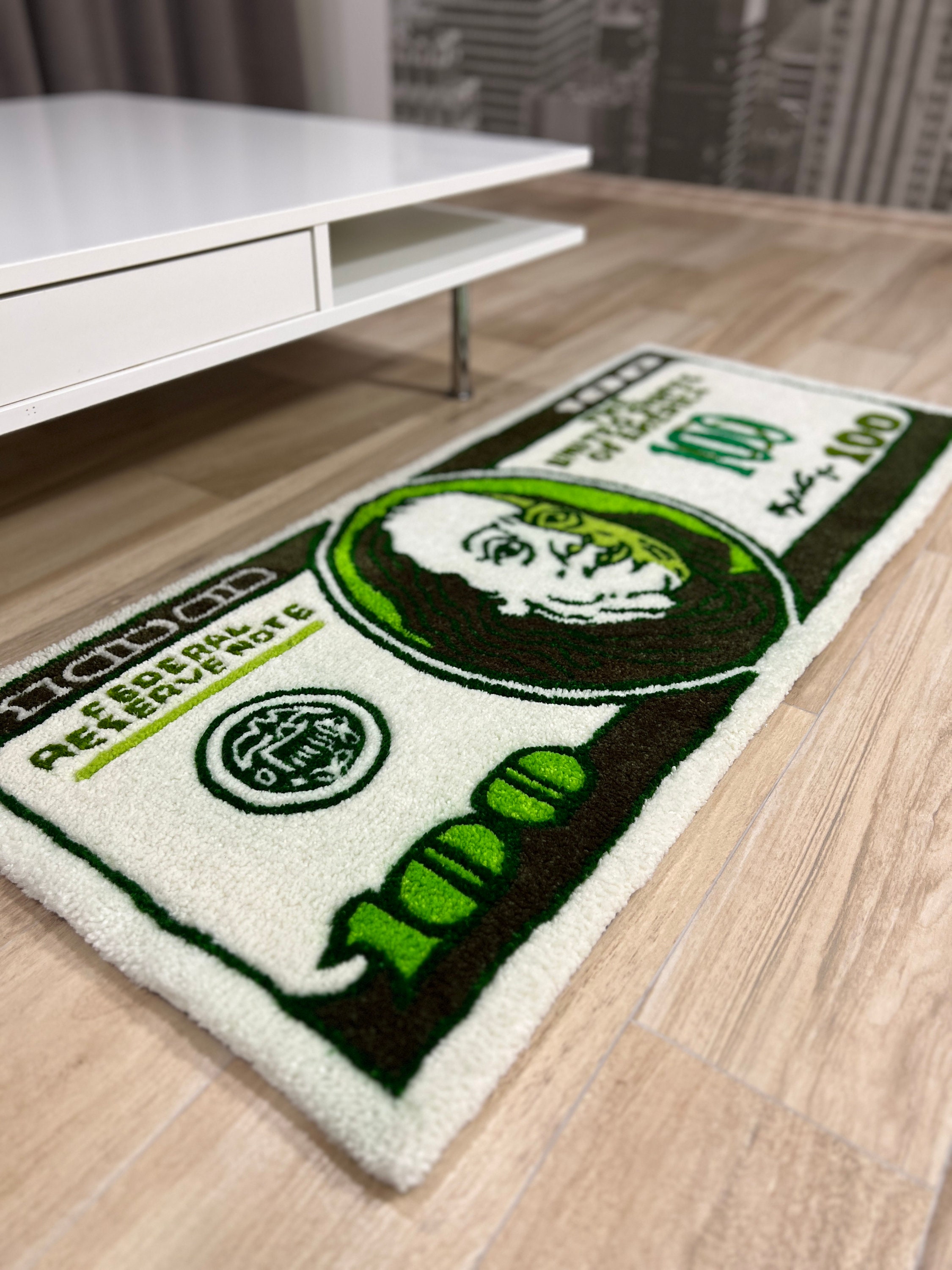Dollar Bill Rug Custom Acrylic Cotton Rug - Etsy