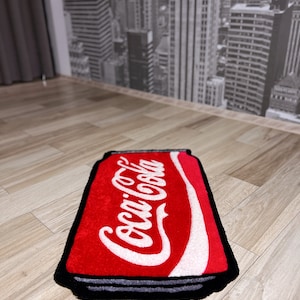Coca Cola Rug Handmade Rug in Acrylic & Cotton - Etsy