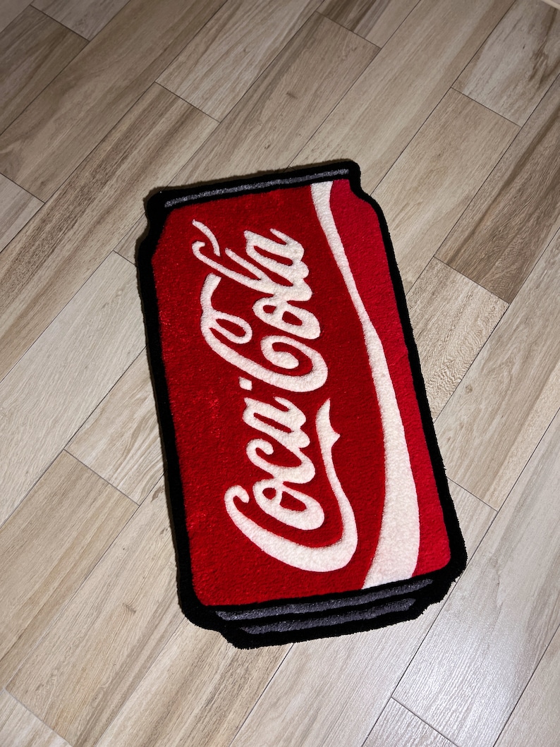 Coca Cola Rug Handmade Rug in Acrylic & Cotton - Etsy