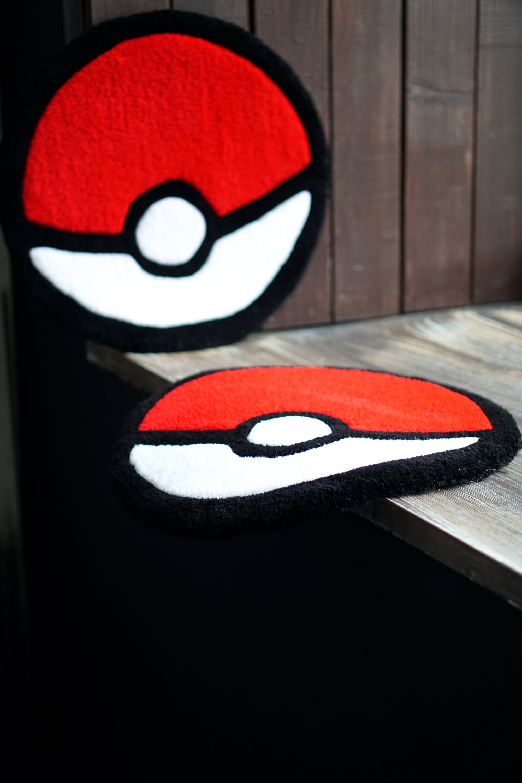 Handwoven Pokeball Rug With Acrylic & Cotton Blend - Etsy