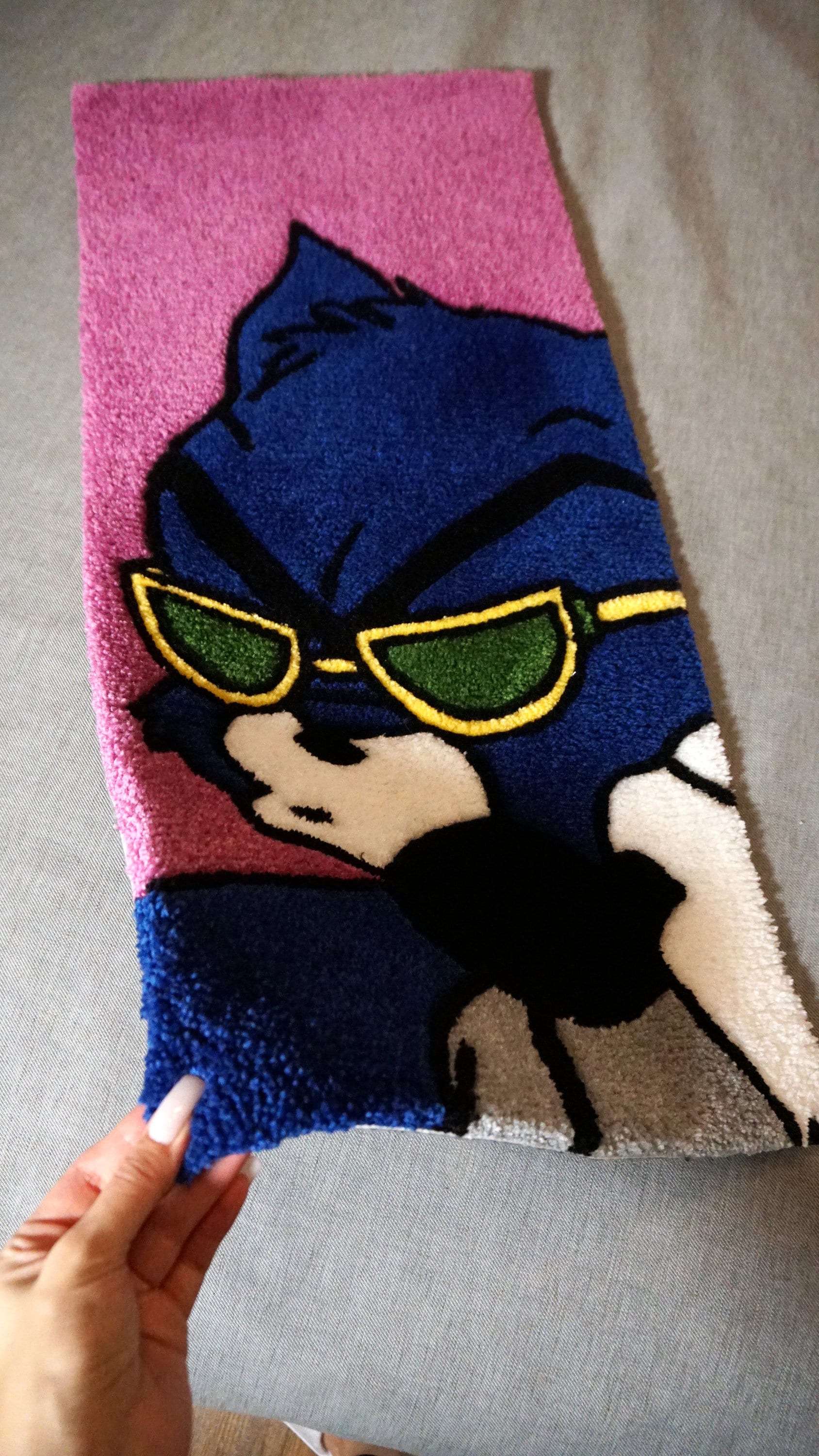 Tom Cat Rug Custom Acrylic Cotton Rug - Etsy