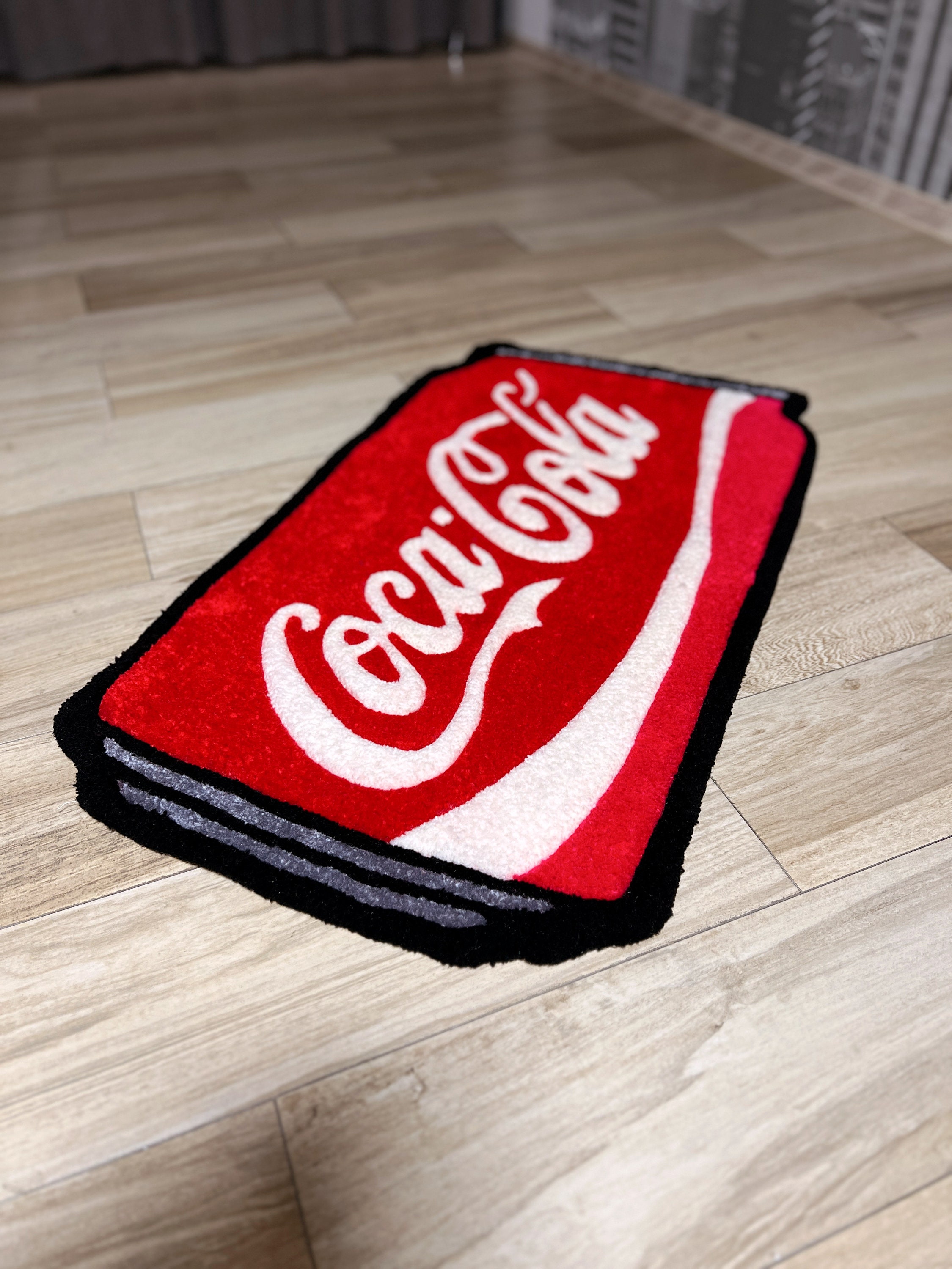 Coca Cola Rug Handmade Rug in Acrylic & Cotton - Etsy
