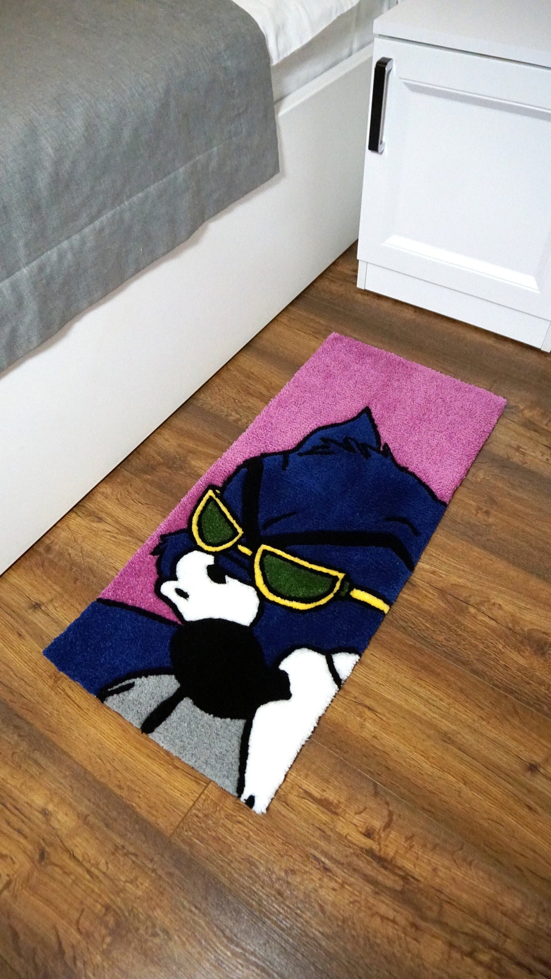 Tom Cat Rug Custom Acrylic Cotton Rug - Etsy