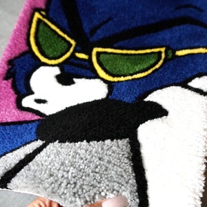 Tom Cat Rug Custom Acrylic Cotton Rug - Etsy