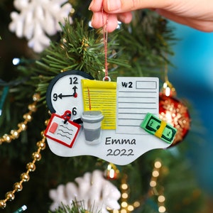 First Job Christmas Ornament, New Job Ornament, Fist Job Gift ...
