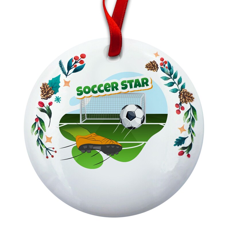 Personalized Soccer Christmas Ornament, Team Coach Gift - Etsy