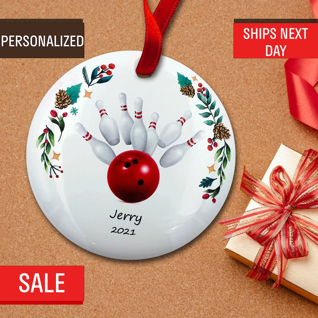 Bowling Christmas Ornament Personalized Bowler Sports Keepsake - Etsy